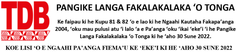 TDB News - Home - Tonga Development Bank